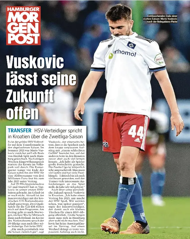 Vuskovic lässt seine Zukunft offen - PressReader