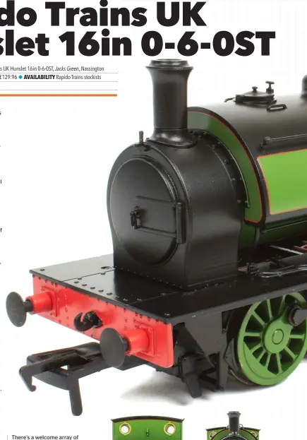 Rapido Trains UK Hunslet 16in 0‑6‑0ST - PressReader