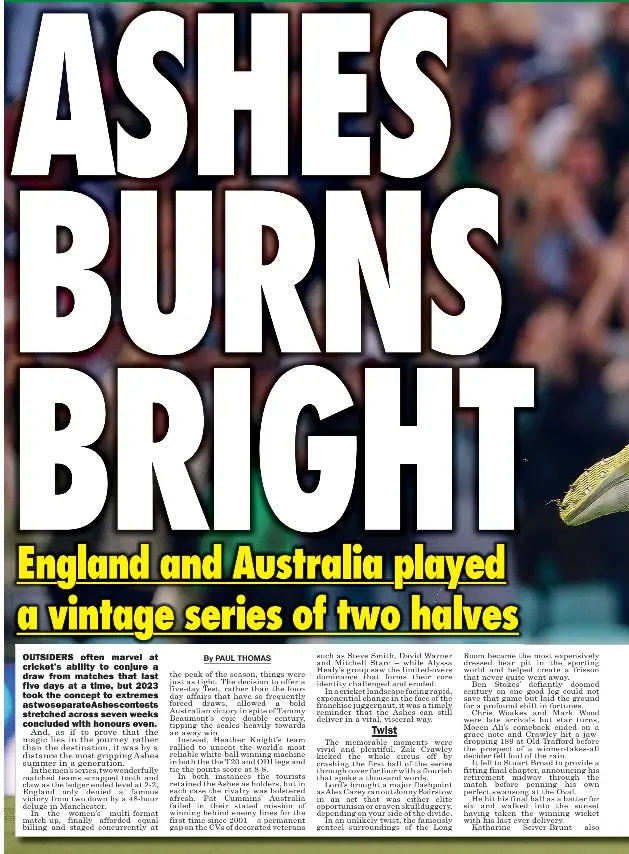 ASHES BURNS BRIGHT - PressReader