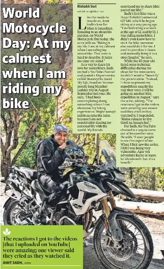 World Motocycle Day: At my calmest when I am riding my bike - PressReader