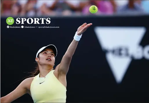 Amazing to be pain-free, says Raducanu after smooth return - PressReader