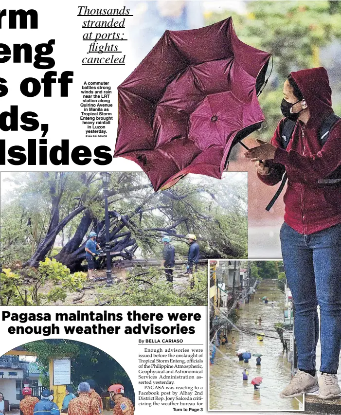 Storm Enteng sets off floods, landslides - PressReader