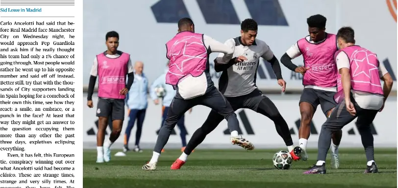 Real Madrid’s referee conspiraci­es overshadow Manchester City’s visit - PressReader