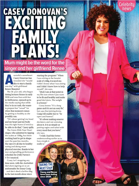 CASEY DONOVAN’S EXCITING FAMILY PLANS! - PressReader