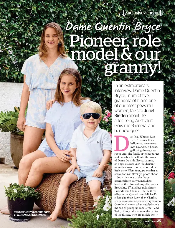 At home with Quentin Bryce: - PressReader