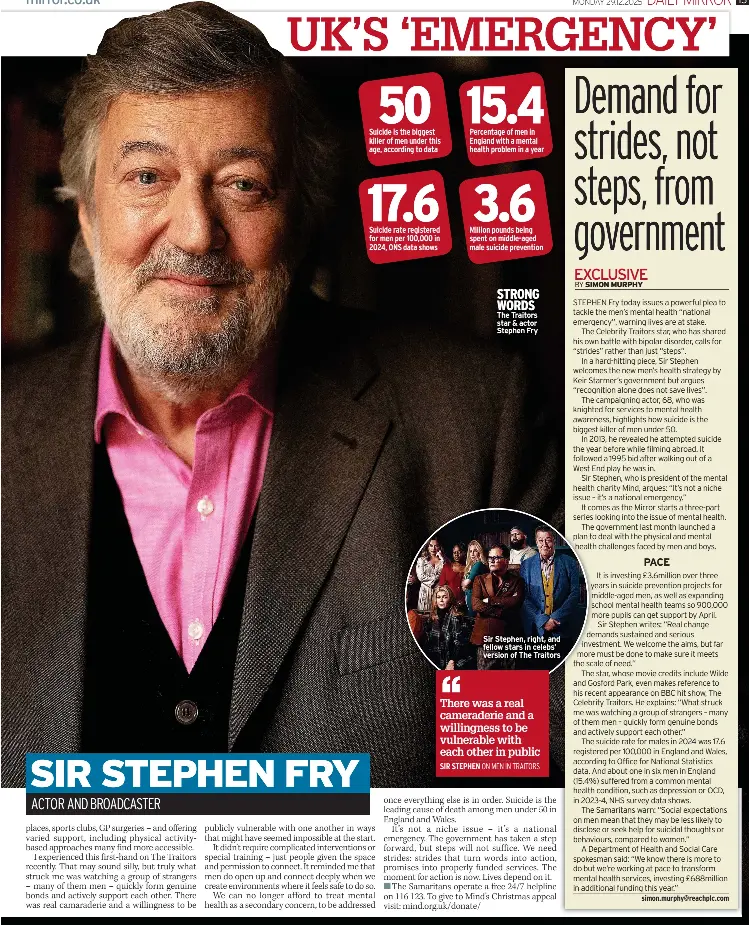 We must do more to tackle mental health crisis in men - PressReader