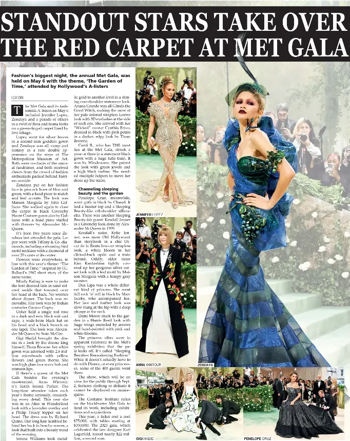 STANDOUT STARS TAKE OVER THE RED CARPET AT MET GALA - PressReader