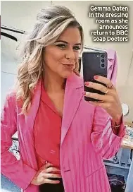 Gemma announces her exciting return to soap - PressReader