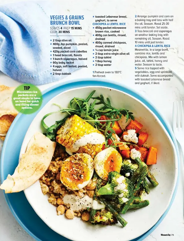 VEGIES & GRAINS BRUNCH BOWL - PressReader