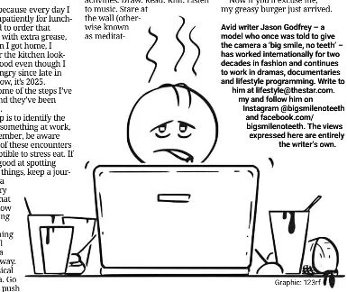 Stress eating his way to oblivion - PressReader