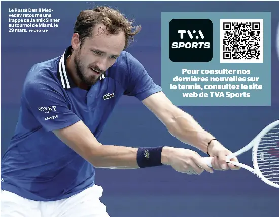 Daniil Medvedev rêve aux Jeux olympiques de Paris - PressReader