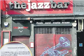 Jazz Bar saved as iconic venue to re-open as non-profit joint - PressReader