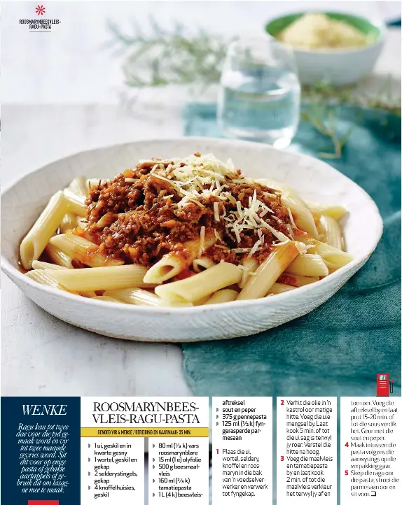 ROOSMARYNB­EESVLEIS-RAGU-PASTA - PressReader