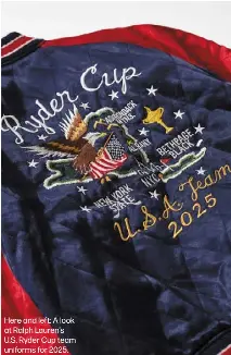 Ralph Lauren Reveals 2025 Ryder Cup Uniforms - PressReader
