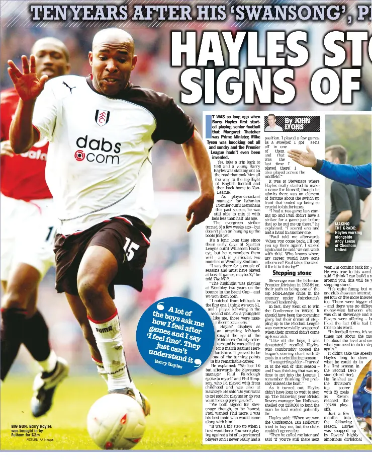 Barry Hayles – still going strong at the age of 48! - PressReader