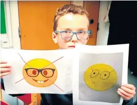 Boy miffed over bespectacl­ed nerd emoji - PressReader