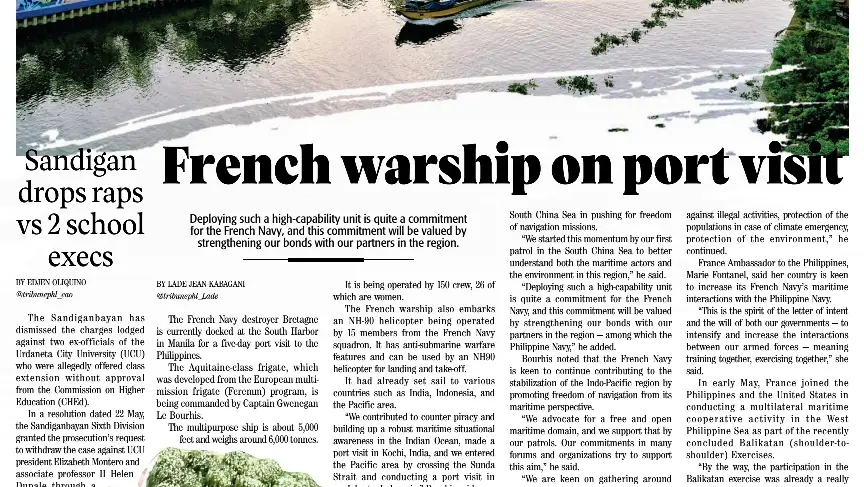 French warship on port visit - PressReader