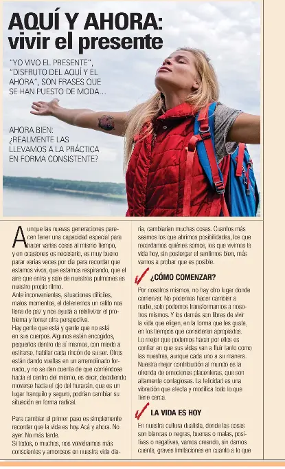 AQUÍ Y AHORA: vivir el presente - PressReader