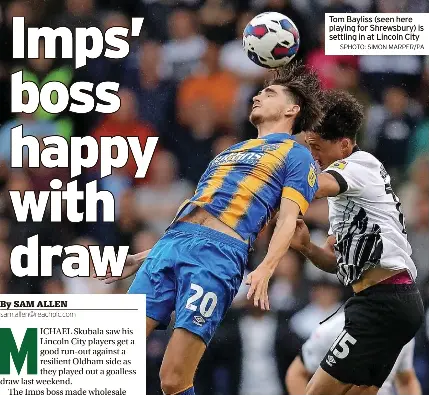 Imps’ boss happy with draw - PressReader