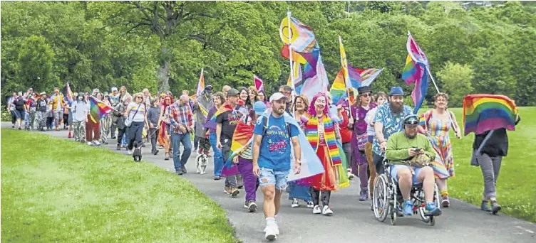 Rainbow protest at Shibden Hall after Reform refuse to fly Pride flag ...