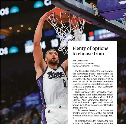 What do Bucks need at trade deadline? - PressReader