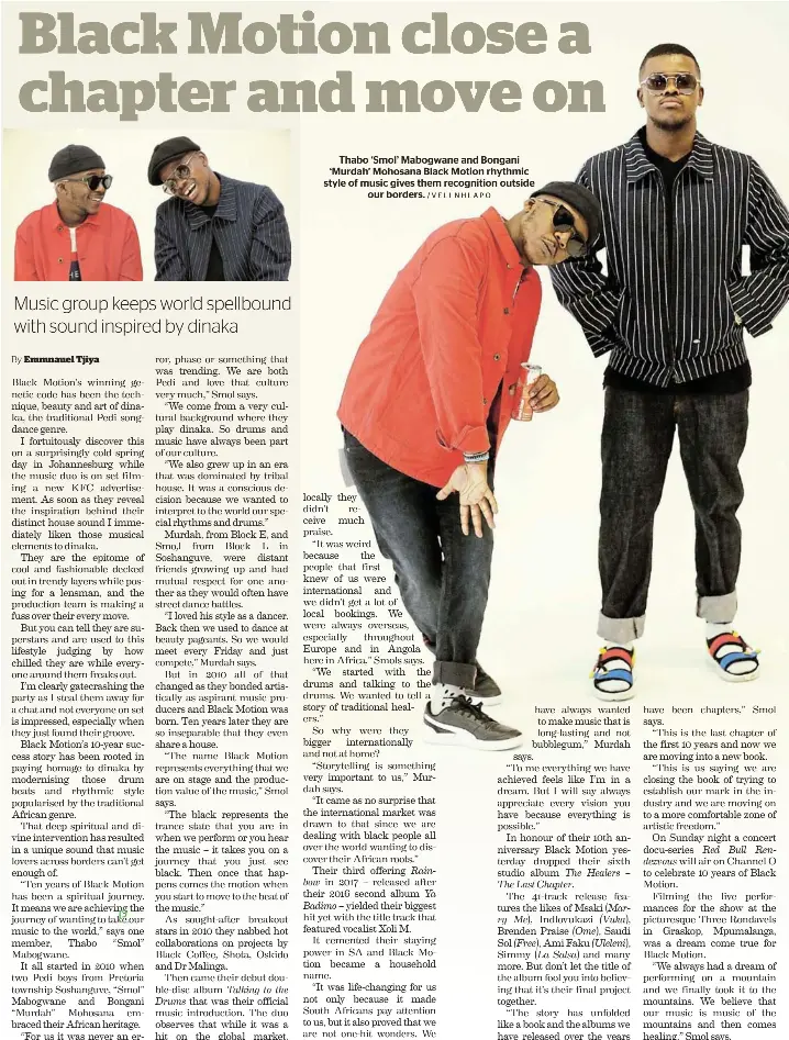 A chapter closes for Black Motion - PressReader