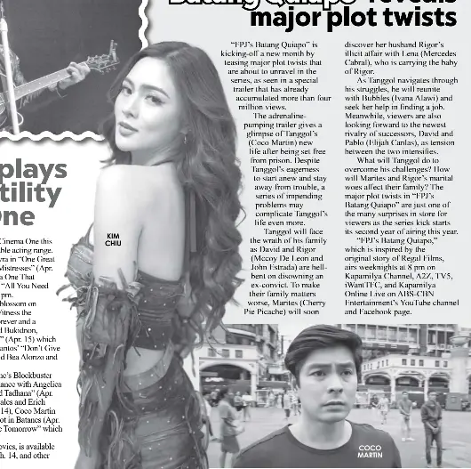 ‘Batang Quiapo’ reveals major plot twists - PressReader