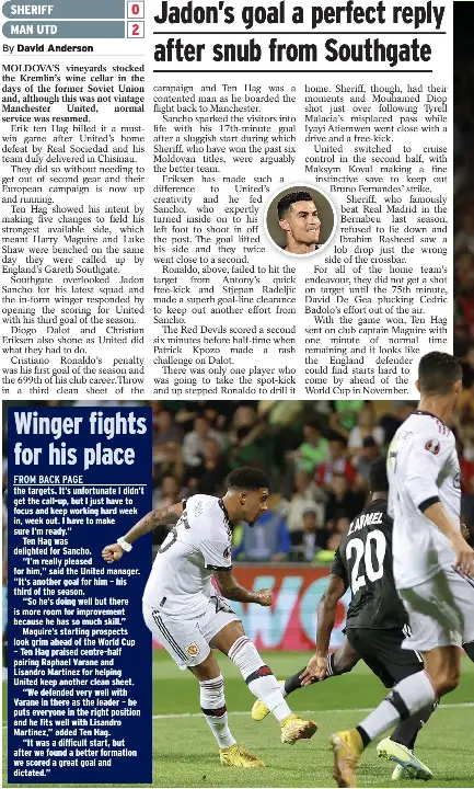 SANCHO SHOOTS DOWN SHERIFF - PressReader