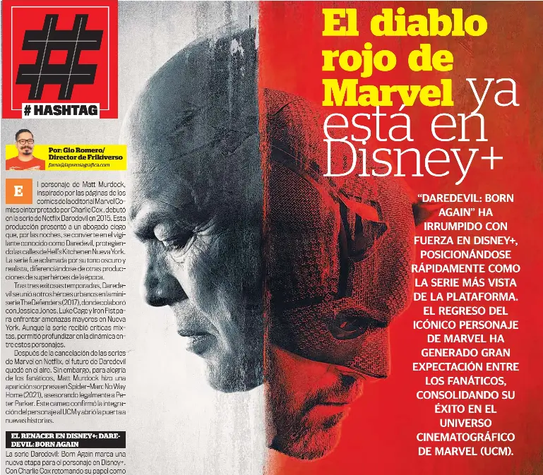 El diablo rojo de Marvel ya está en Disney+ - PressReader