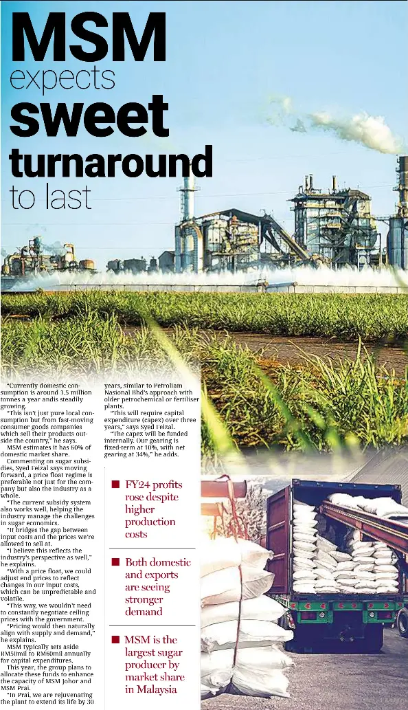 MSM sweet expects turnaround to last - PressReader