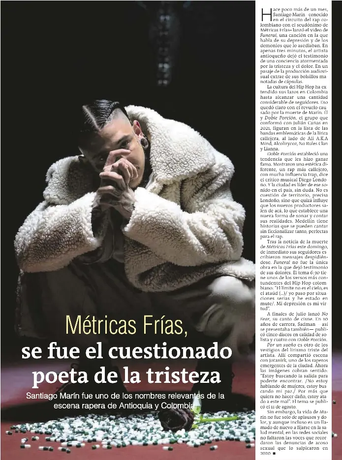 Métricas Frías, se fue el cuestionad­o poeta de la tristeza - PressReader