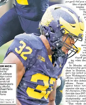 National title showdown likely to come down to Washington’s elite ‘O’ vs. Michigan’s dominant ...