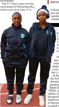 Mossel Bay soccer club shines in tournament - PressReader
