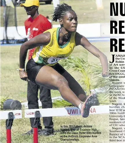 NUGENT, BLACK RECEIVE NCAA RECOGNITIO­N - PressReader