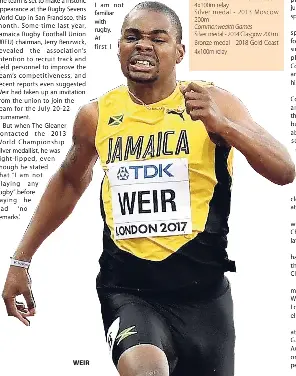 Warren Weir: I’m not playing any rugby. - PressReader
