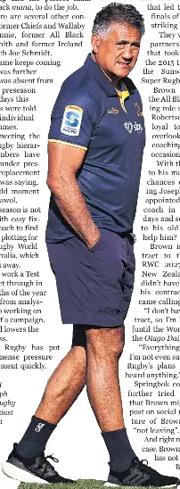 If the All Blacks send an SOS to Tony Brown, he should heed it ...