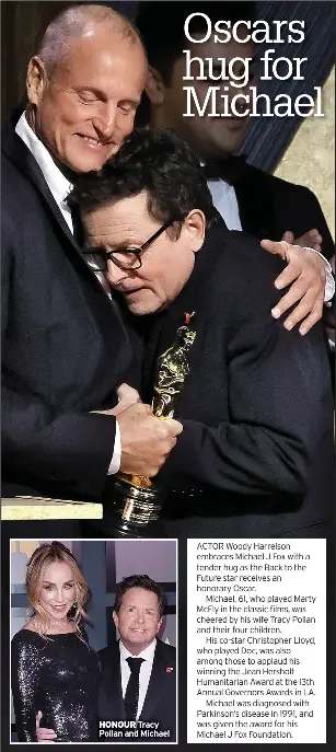Oscars hug for Michael - PressReader