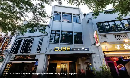 CUBE Social @ Boat Quay offers new premium capsule hotel experience - PressReader