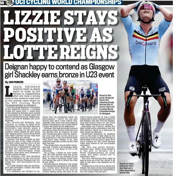 LIZZIE STAYS POSITIVE AS LOTTE REIGNS - PressReader