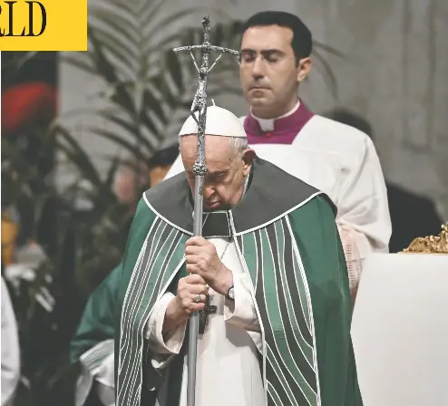 SYNOD ENDS WITH DEEP LGBTQ DIVIDE. - PressReader