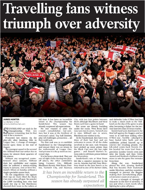 Travelling fans witness triumph over adversity - PressReader