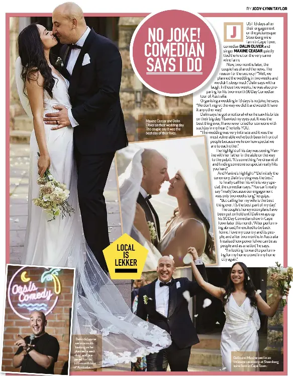 NO JOKE! COMEDIAN SAYS I DO - PressReader