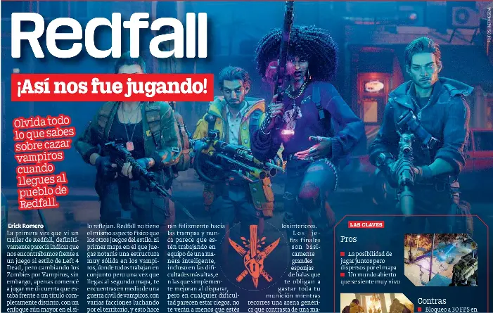 ¡Alerta gamers! Probamos ‘Redfall’ - PressReader
