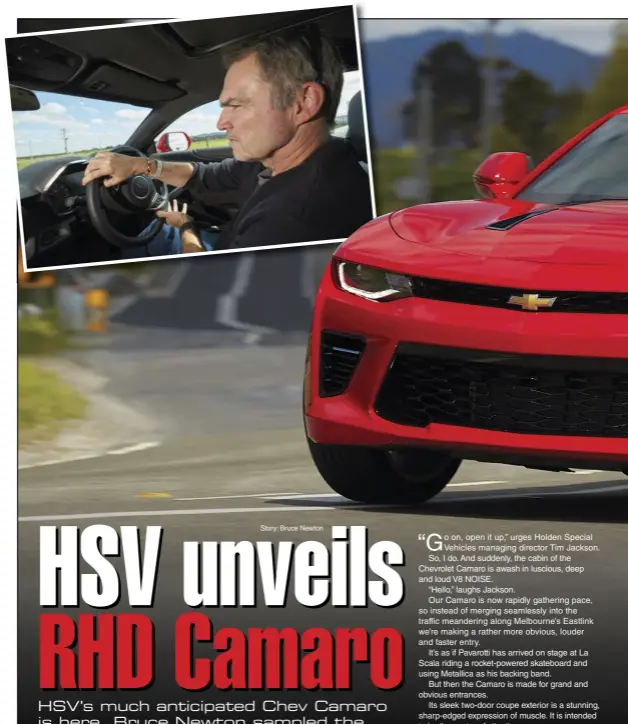 HSV unveils RHD Camaro - PressReader