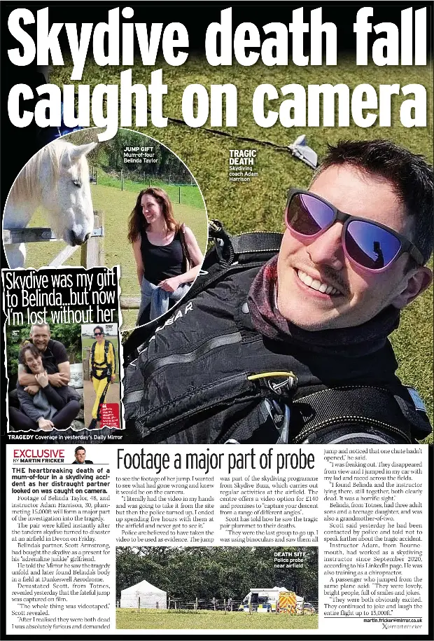 Skydive death fall caught on camera - PressReader