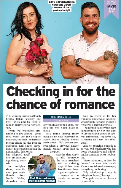 Checking in for the chance of romance - PressReader