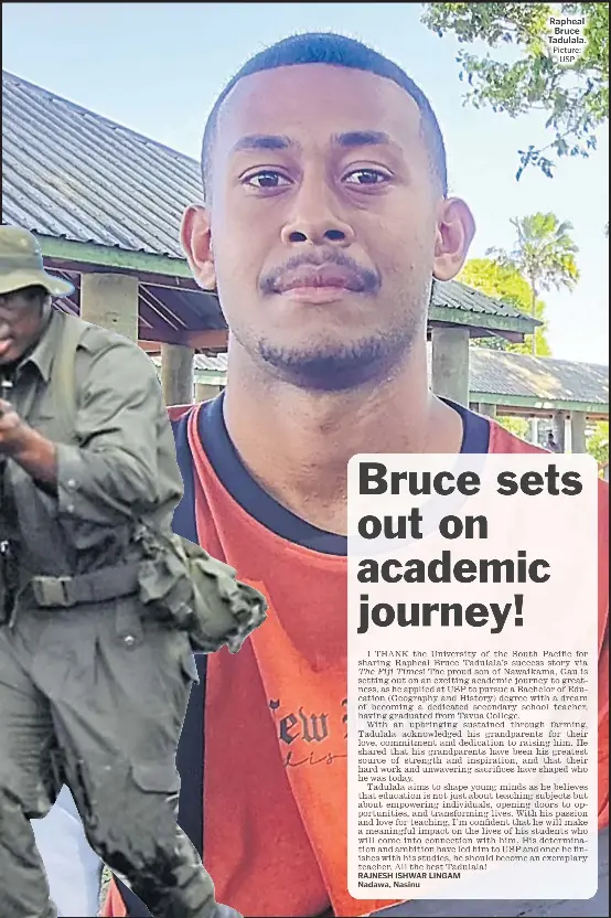 Bruce sets out on academic journey! - PressReader