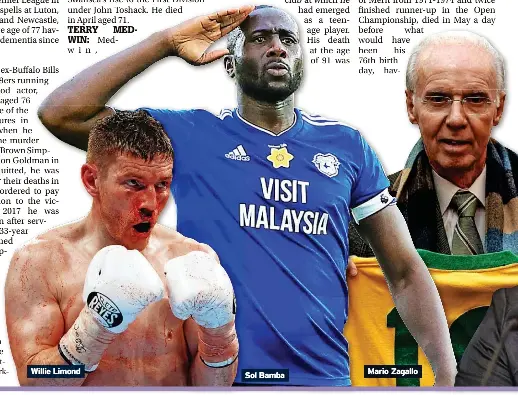 Rememberin­g the Sporting legends - PressReader