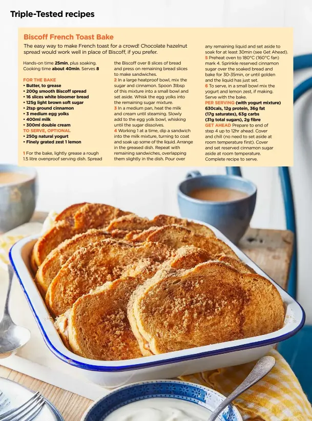 Biscoff French Toast Bake - PressReader