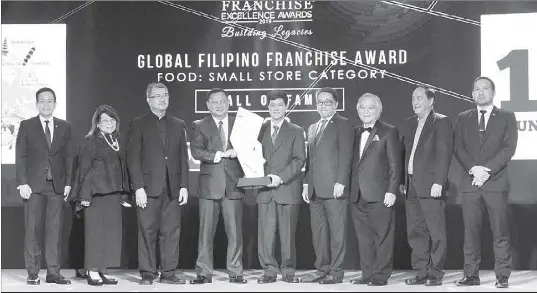 POTATO CORNER NOW A PFA HALL OF FAME FILIPINO BRAND: - PressReader